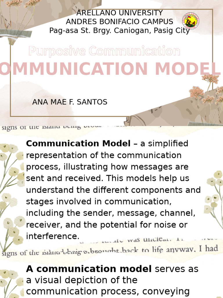 Communication Model | PDF | Communication | Human Communication