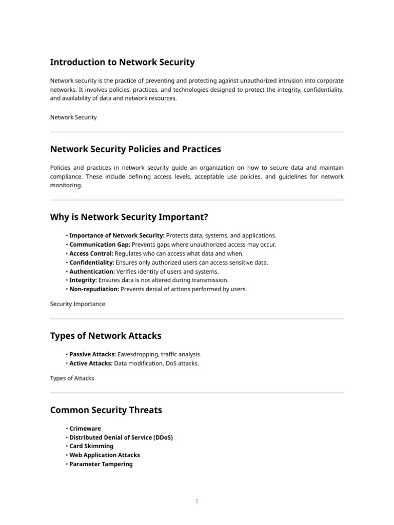 Network Security Training | PDF | Security | Computer Security