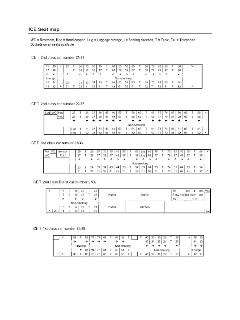 ICE Seat Map | PDF