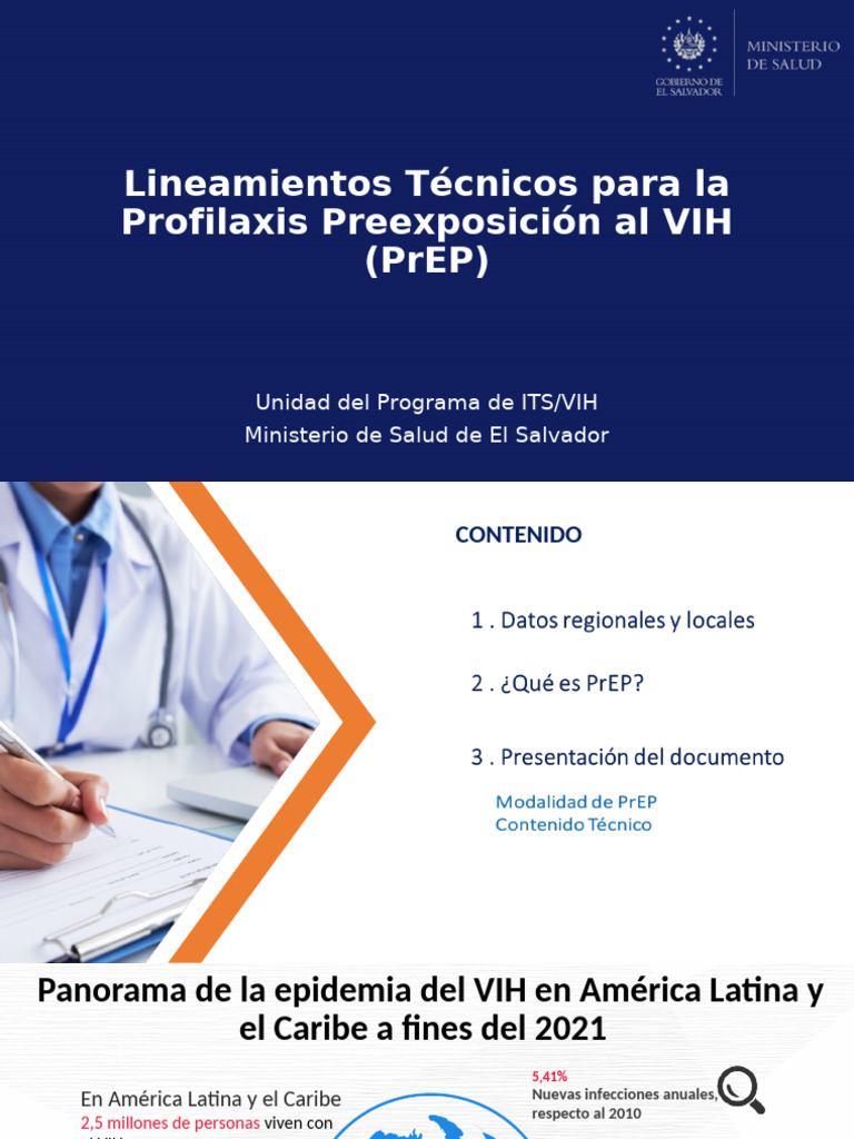 Lineamientos Técnicos para PrEP VIH en El Salvador | PDF | VIH | Condón