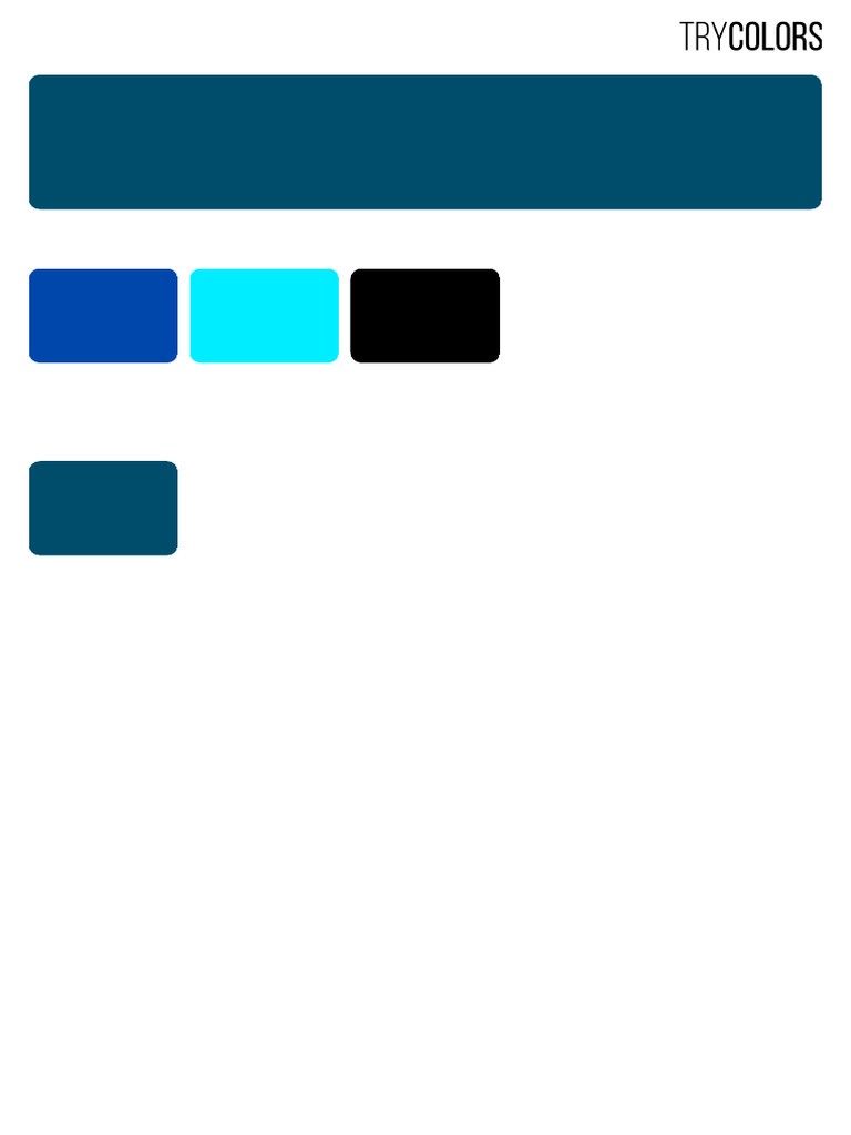 Color Palette from TryColors.com | PDF