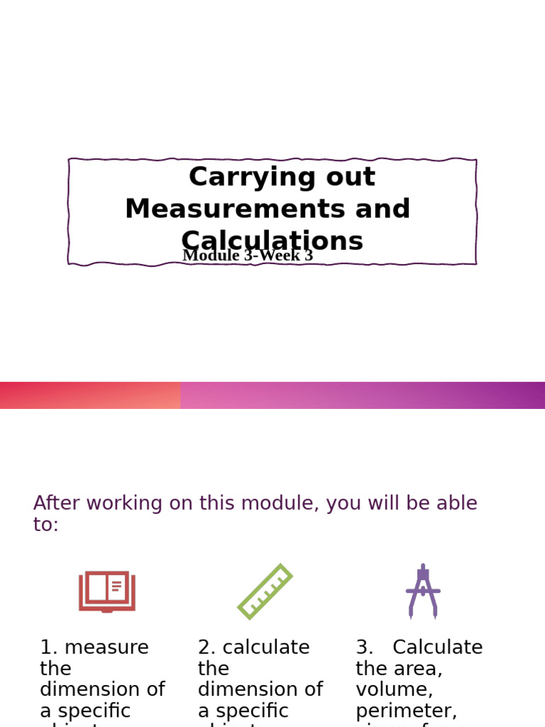 Measurements and Calculations Guide | PDF | Area | Foot (Unit)