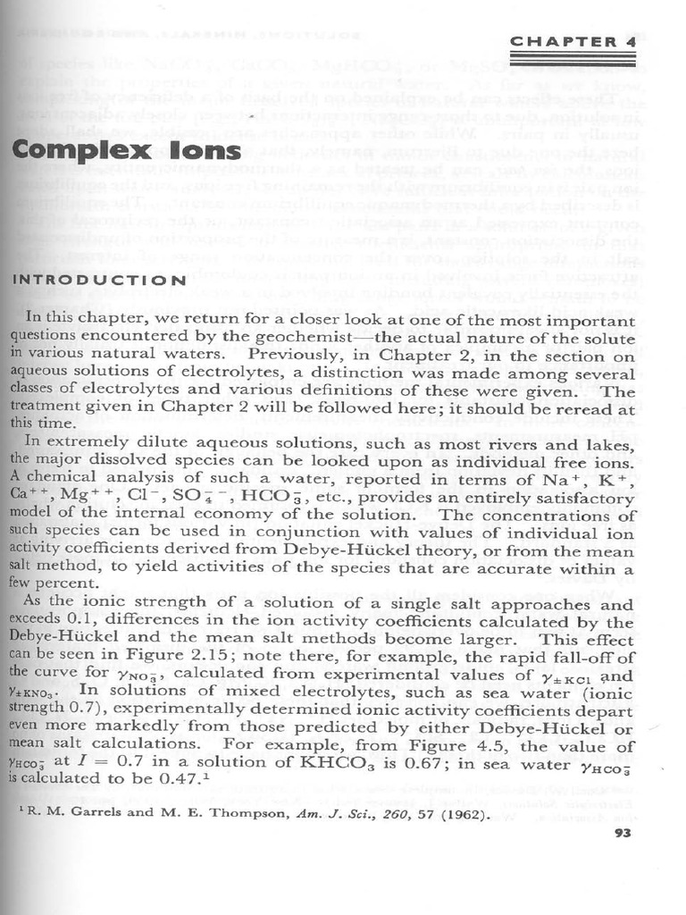 Chapter 4. Complex Ions | PDF