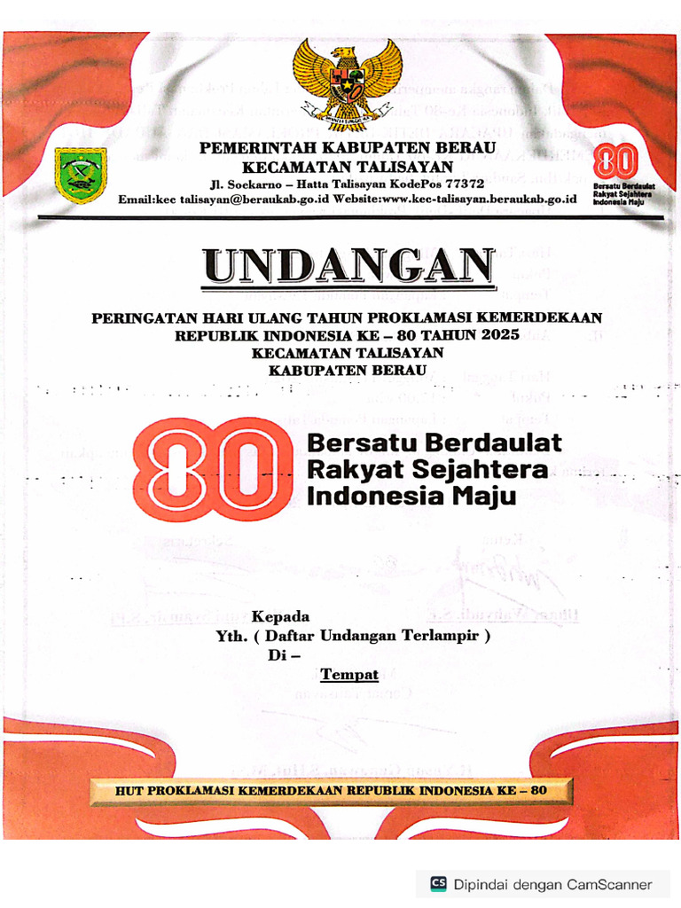 Undangan HUT RI | PDF
