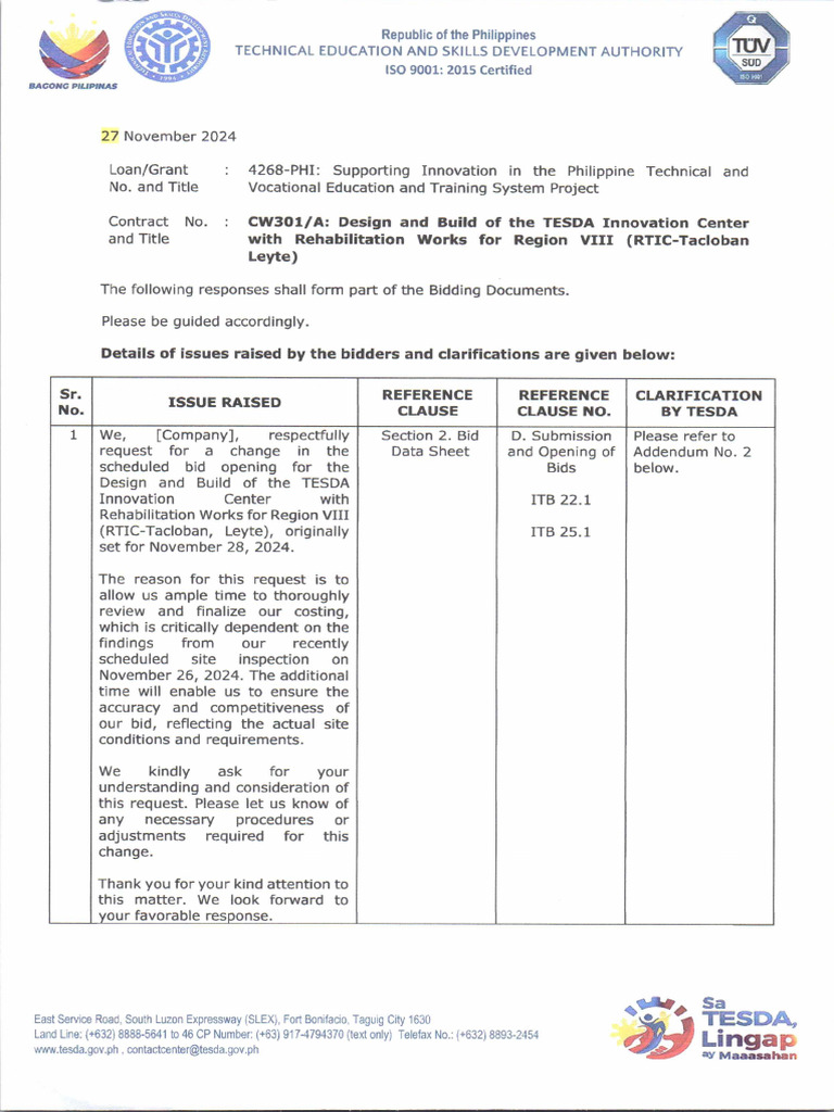 CW301A - Addendum No. 2 | PDF