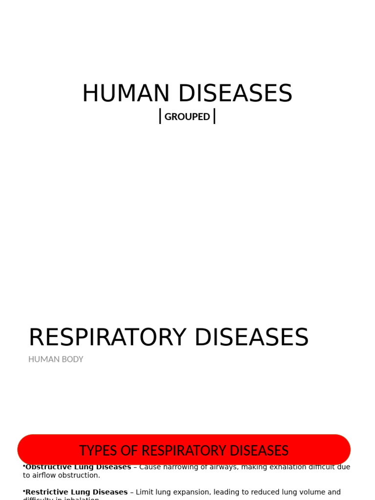 Human Diseases | PDF | Chronic Obstructive Pulmonary Disease ...