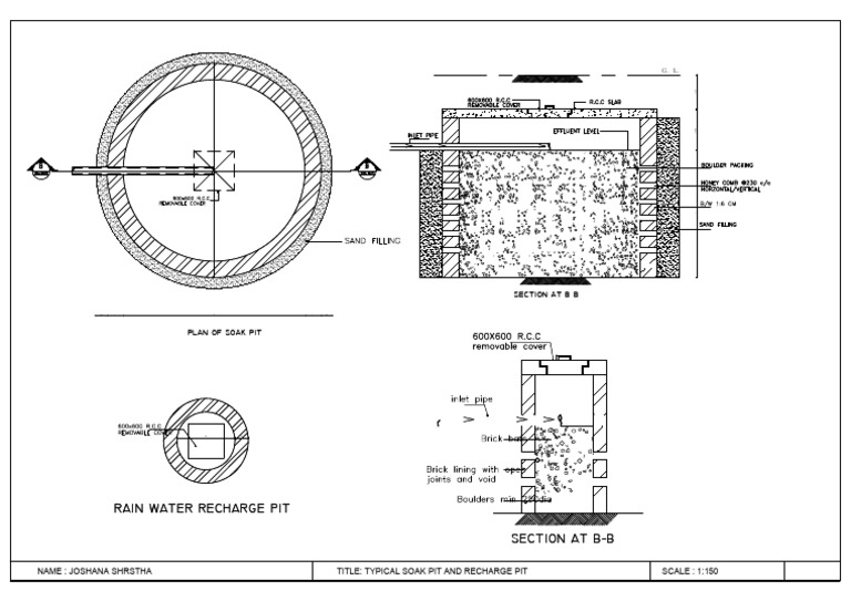 Typical Soak Pit and Recharge Pit | PDF