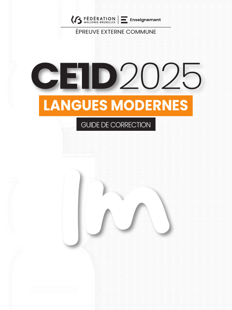Correction CE1D 2025 Langues Modernes | PDF | Sujet (Grammaire ...