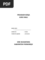 Program Kerja Guru Wali | PDF