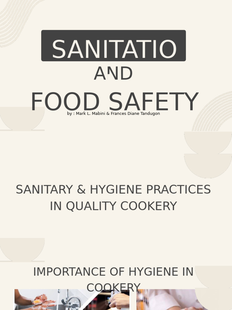 Sanitation & Food Safety | PDF | Foodborne Illness | Food Safety
