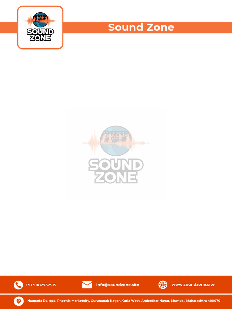 Sound Zone Letterhead | PDF
