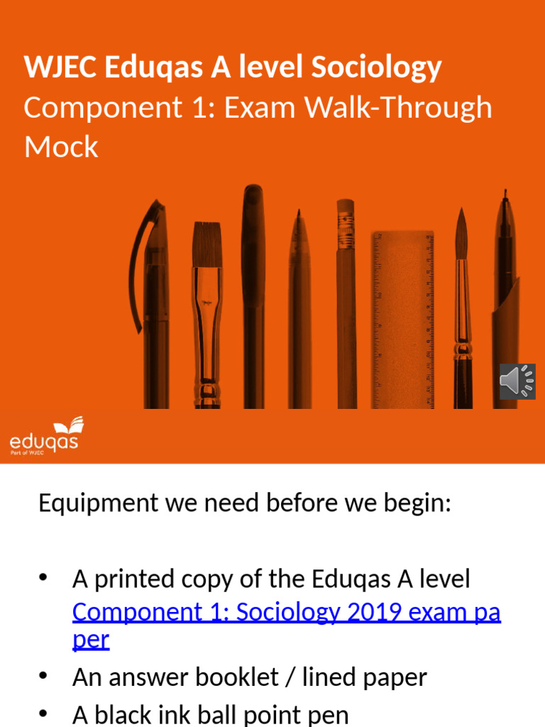 A Level Sociology Exam Walk-Through Guide | PDF | Theory | Concept
