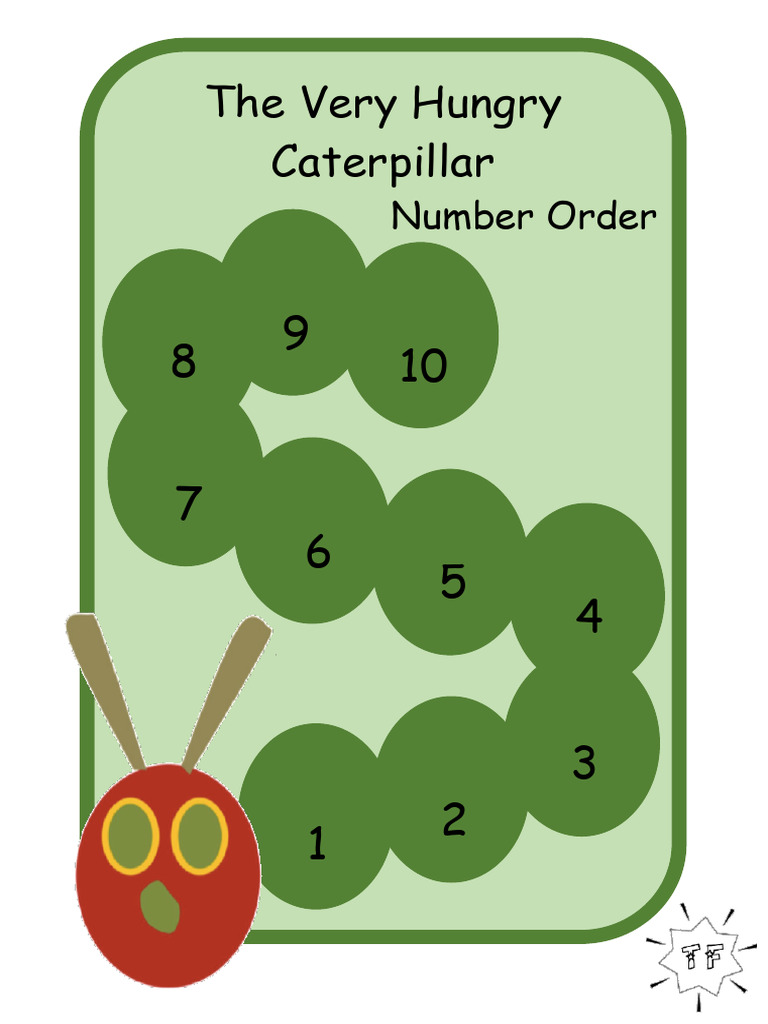 The Very Hungry Caterpillar: Number Order | PDF