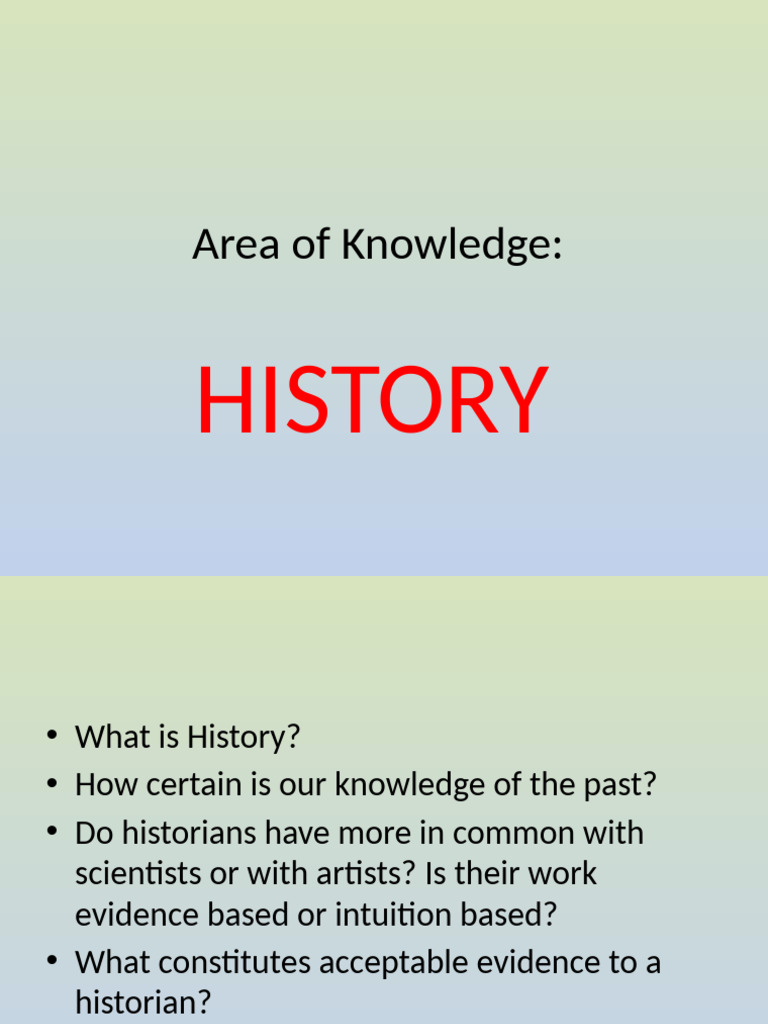 Understanding Historical Knowledge | PDF | Knowledge | Experience