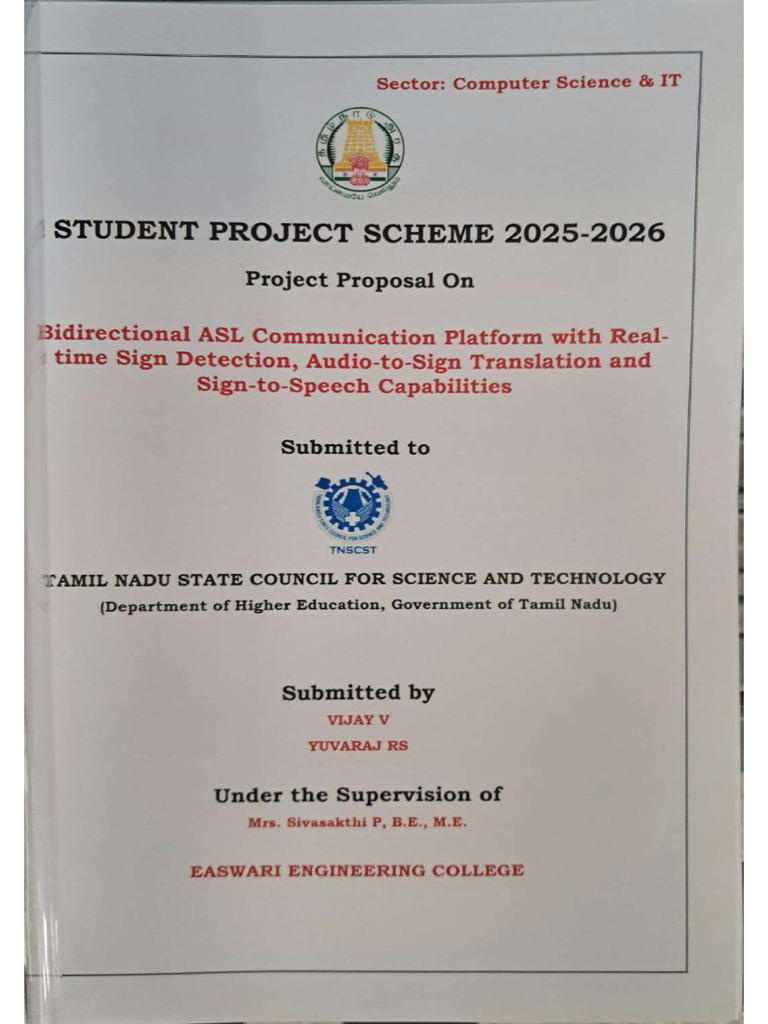 Bidirectional ASL Communication Platform | PDF