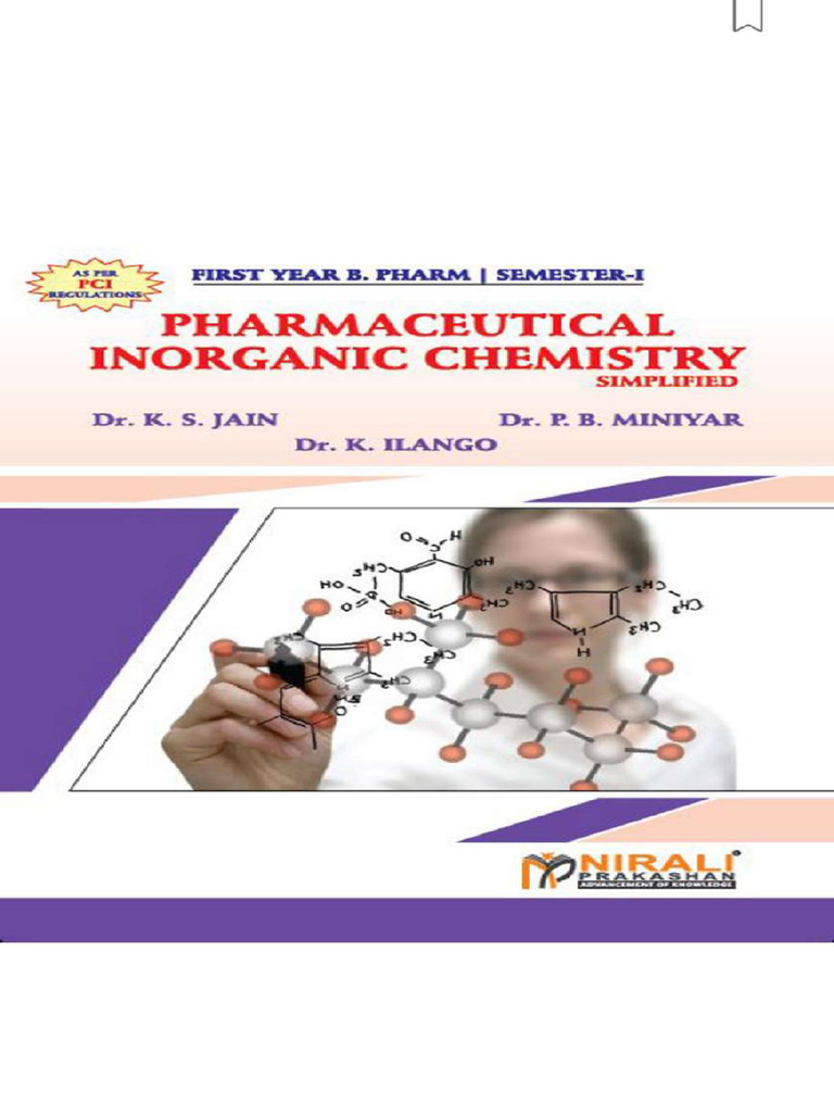N Pharmaceutical Inorganic Chemistry (Nirali Prakashan) - Compressed | PDF