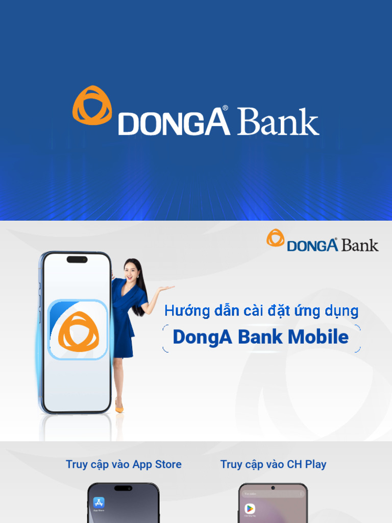 DongA Bank-Huong Dan Tai App Va Dang Nhap Lan Dau | PDF