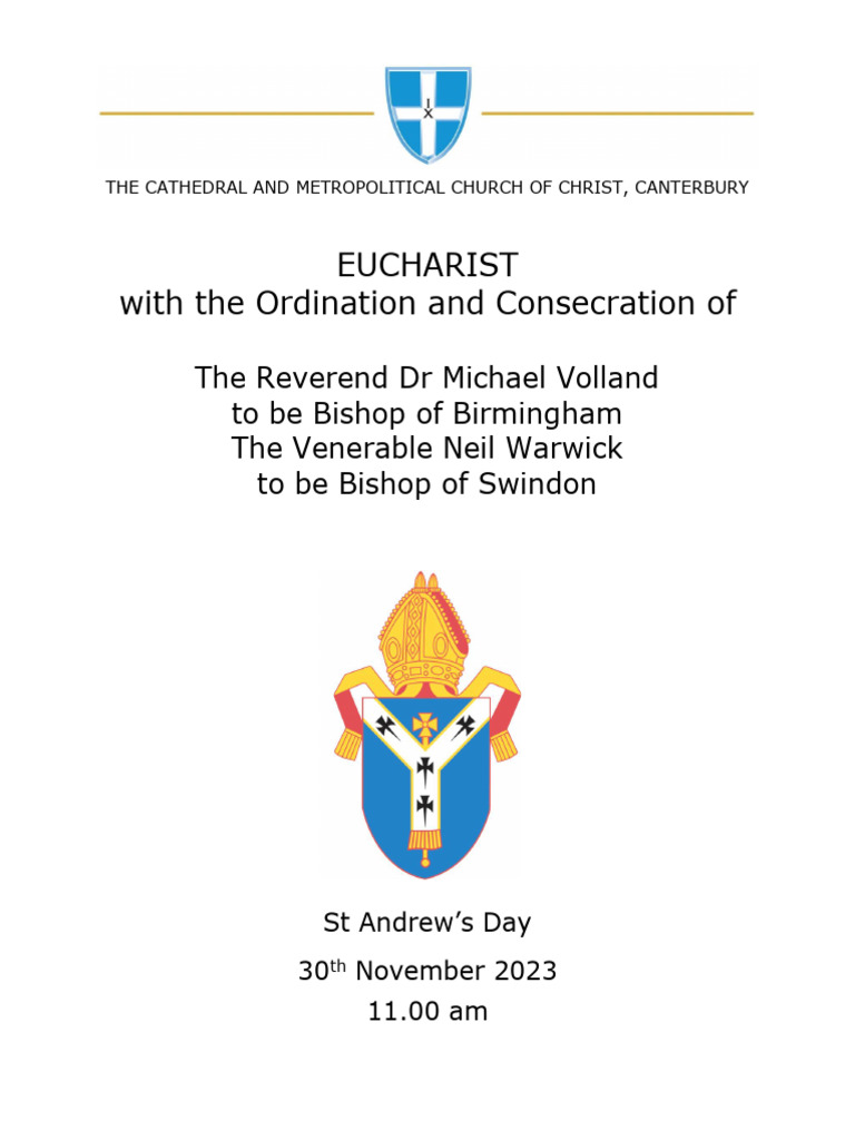 Bishops Ordination and Consecration | PDF | God The Father | Eucharist