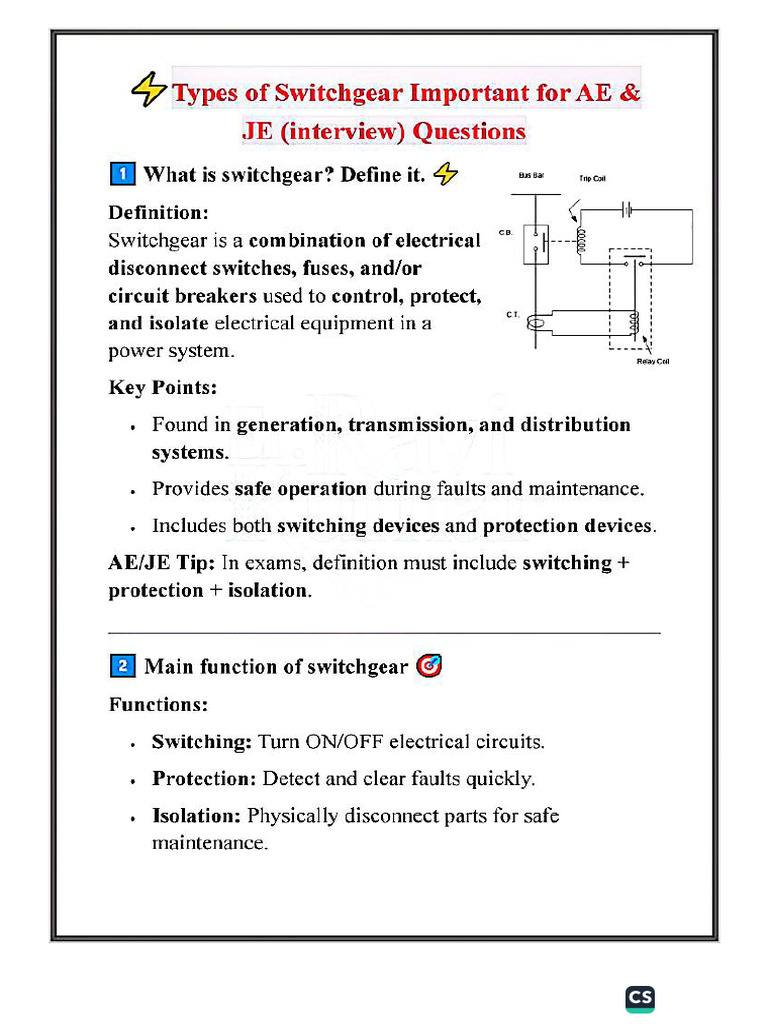 Switchgear | PDF