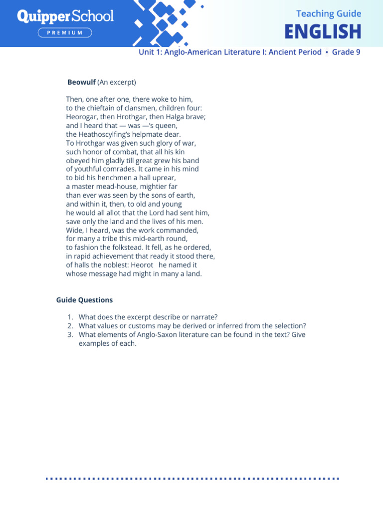 Beowulf | PDF