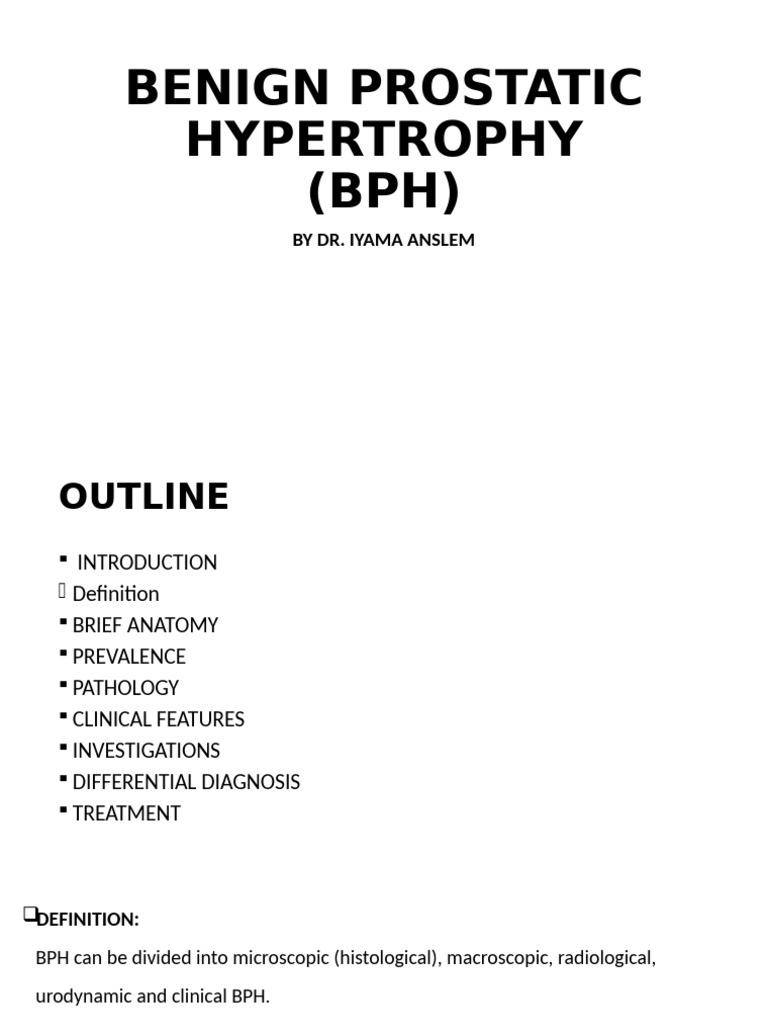 Overview of Benign Prostatic Hyperplasia | PDF | Prostate ...