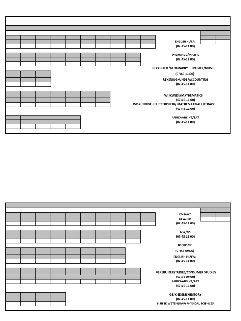 Maart 2023 Toetsreeks Lokale March 2023 Test Series Classrooms | PDF