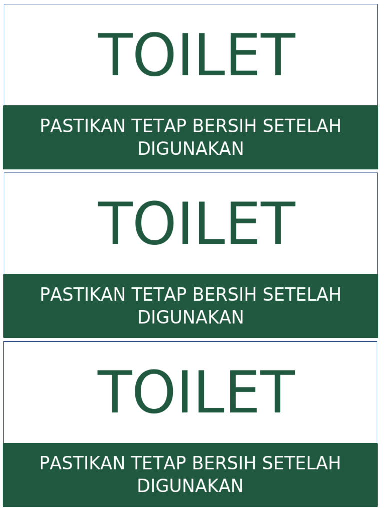 Tips Kebersihan Toilet Setelah Digunakan | PDF