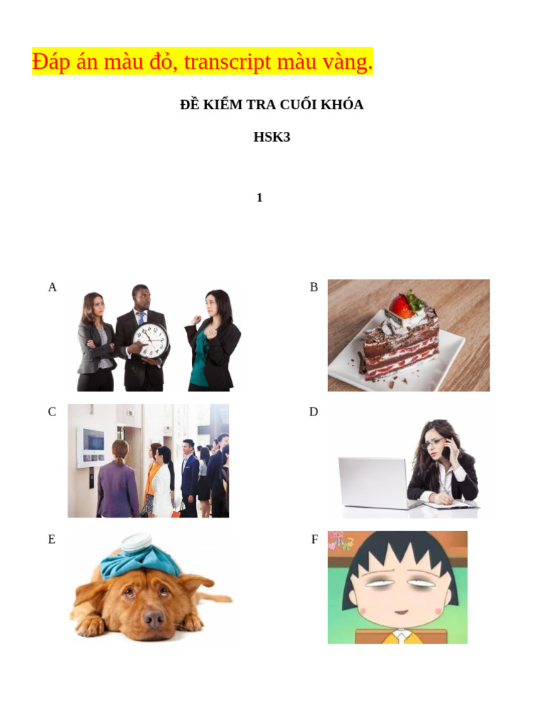 2023 Hsk3 Dap An | PDF