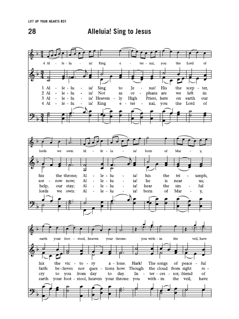 Alleluia! Sing To Jesus | PDF