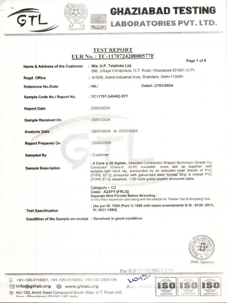 Test Report TC-117072420000577F | PDF
