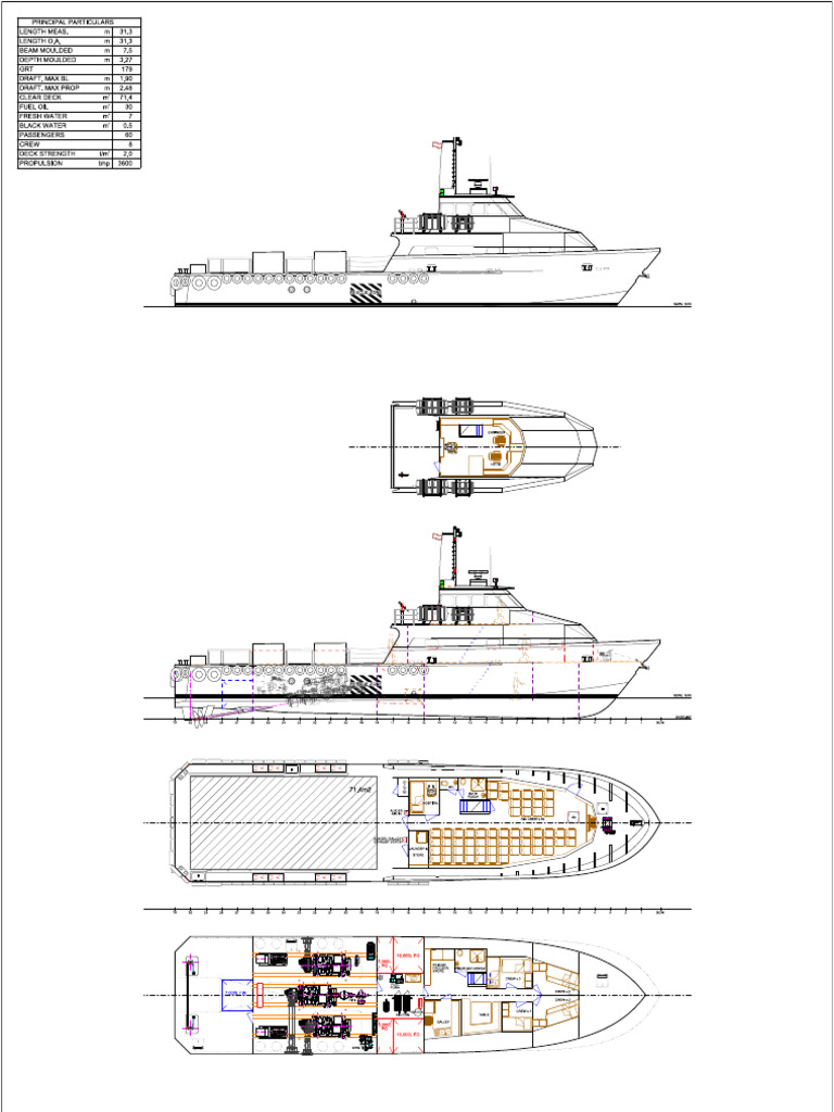 31.0m Crew Boat Specification | PDF