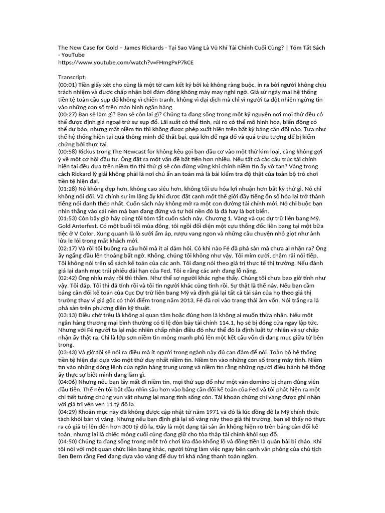 The New Case For Gold - James Rickards | PDF