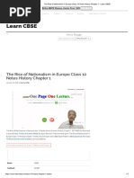 Class 10 History Chapter 1 Detailed Notes | PDF | Nationalism | Europe