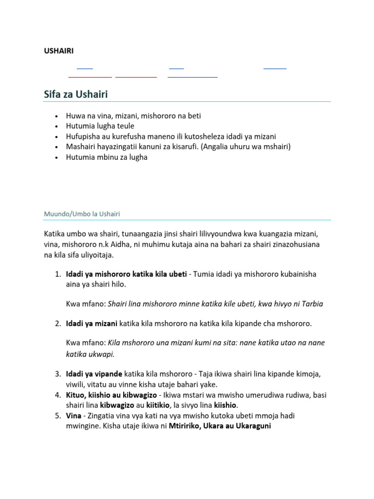USHAIRI | PDF