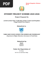 Circular - TNSCST - Student Proejct Proposals 2025 | PDF