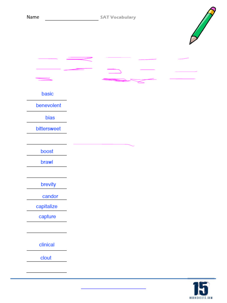 SAT Vocabulary | PDF