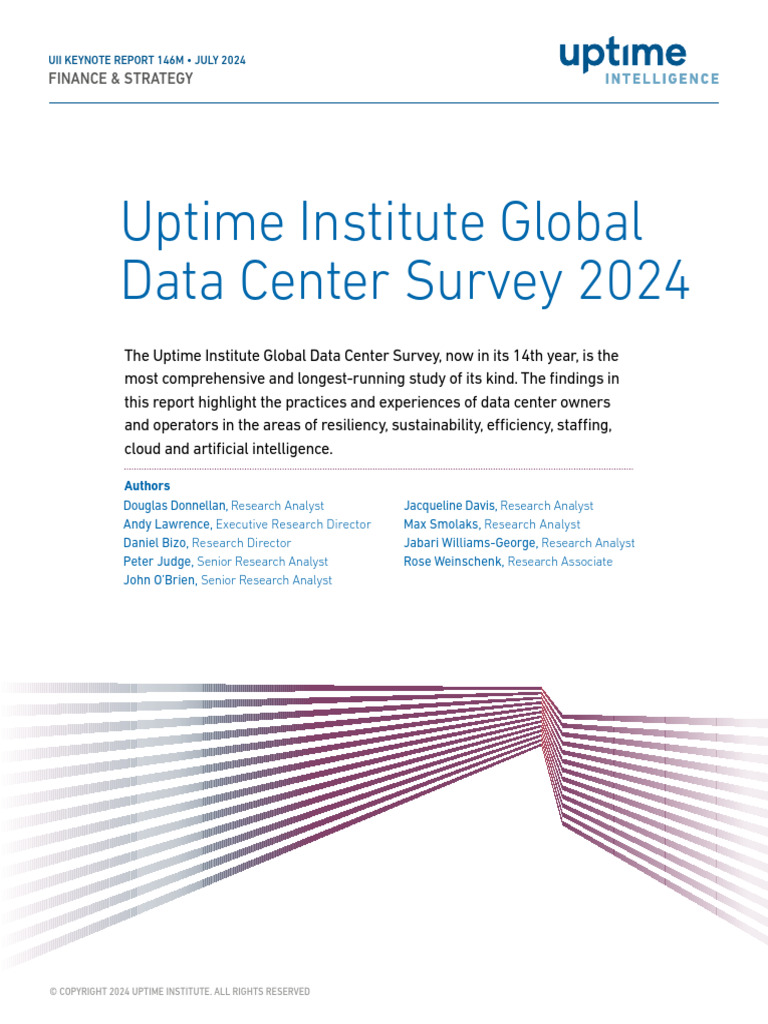 Uptime Institute Data Center Survey 2024 | PDF | Data Center | Economies