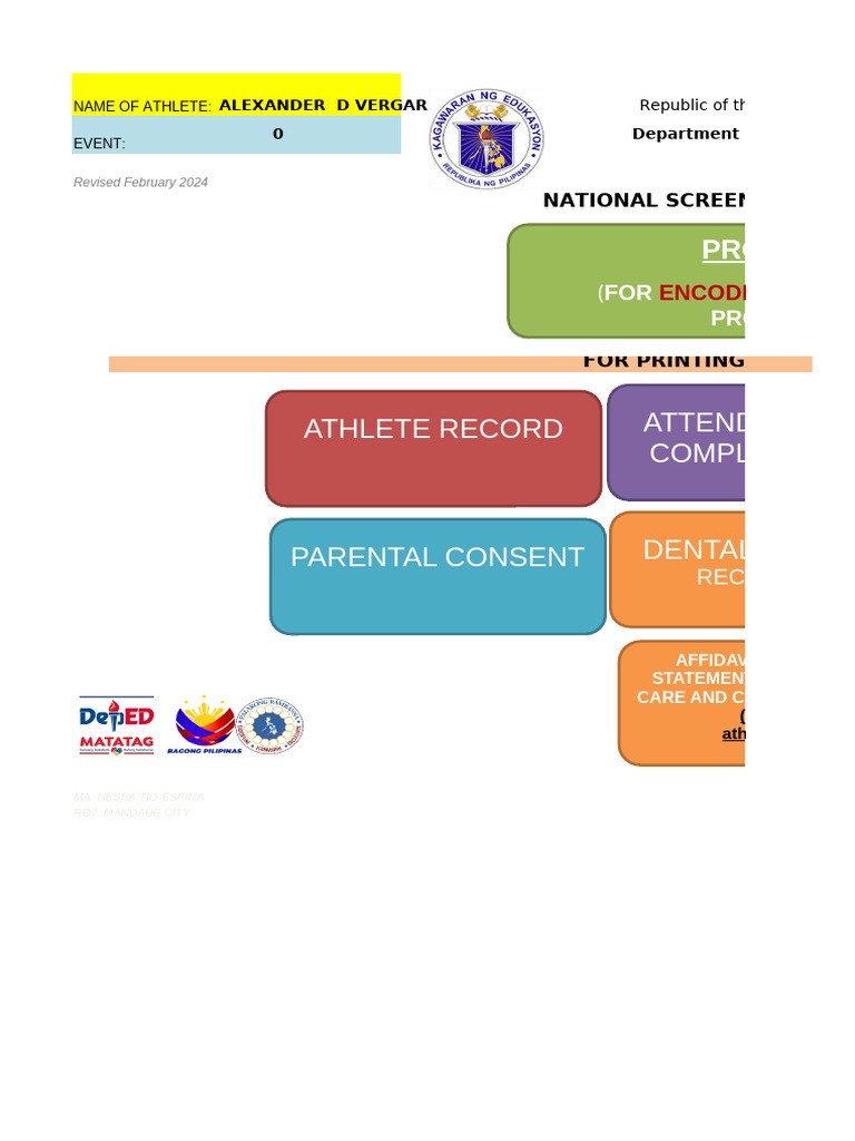 Updated Sports Forms For Athletes | PDF | Medical Specialties ...