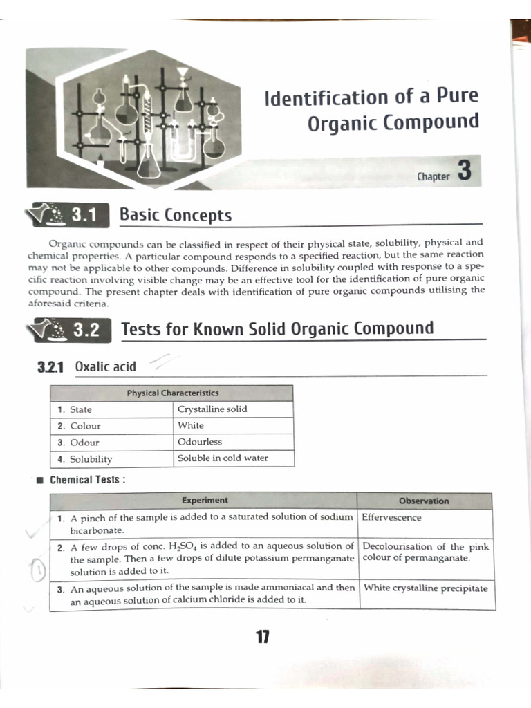 Identification of Pure Organic Compounds | PDF