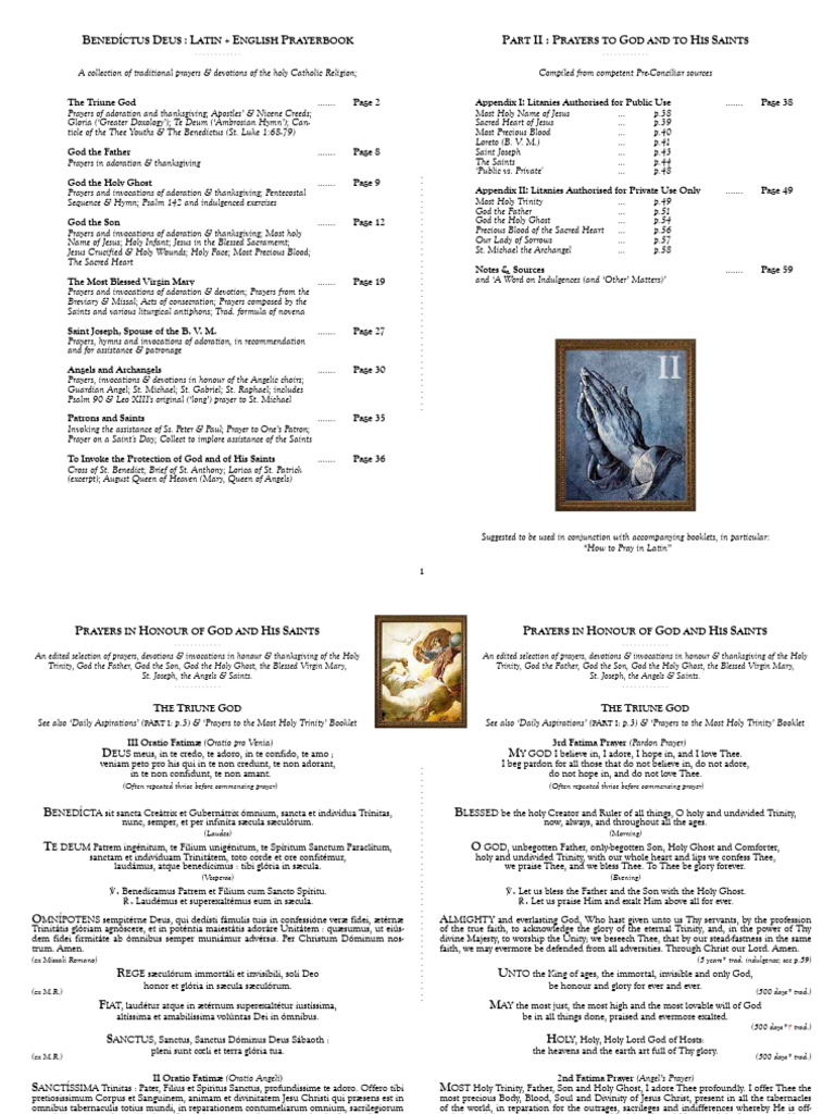 PART II Prayers to God and His Saints | PDF | Christian Worship And ...