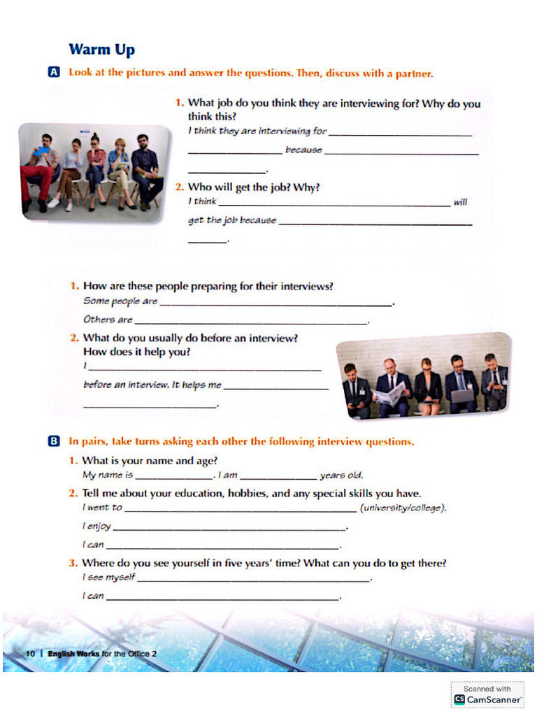 English Work For Office Unit 1 | PDF