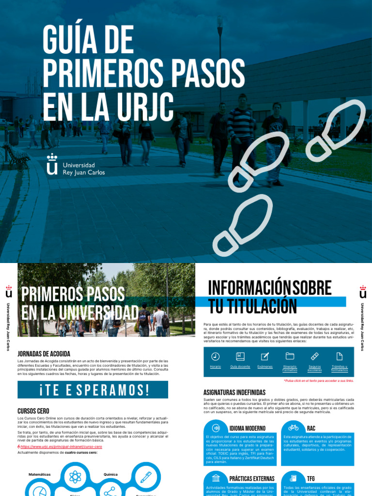 Primeros Pasos en la URJC 2025 | PDF | Universidad