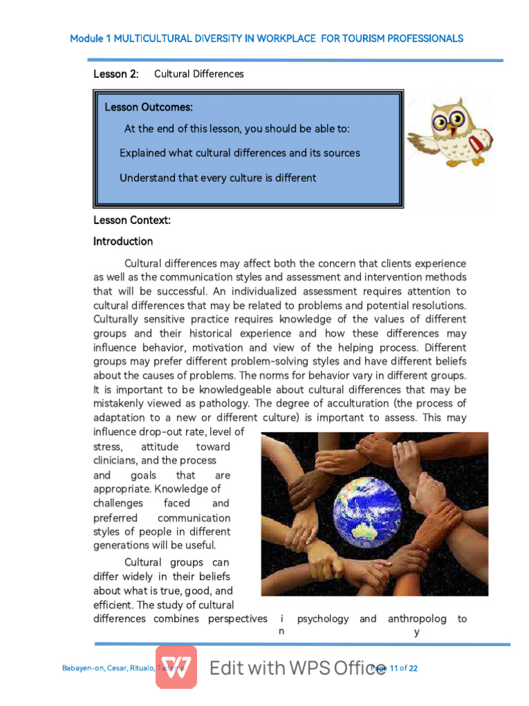 Unit 2. Cultural Differences | PDF | Psychology | Behavioural Sciences