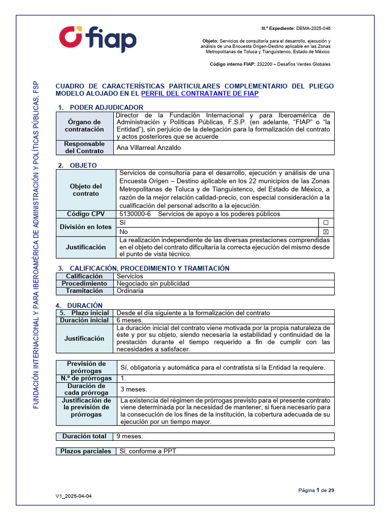 CCP Dema 2025 046 | PDF | Presupuesto | Outsourcing