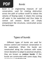 Types and Design of Bunds in Agriculture | PDF | Surface Runoff ...