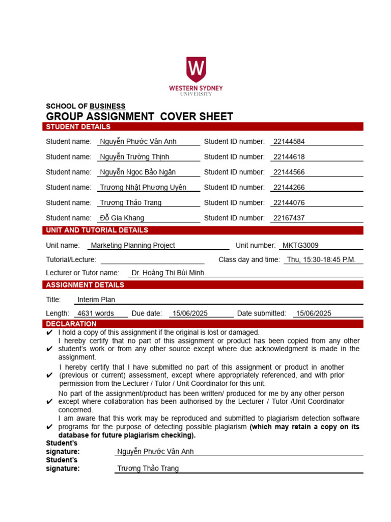 MPP2 - Interim Plan - Group 2 | PDF | Brand | Consumer Behaviour