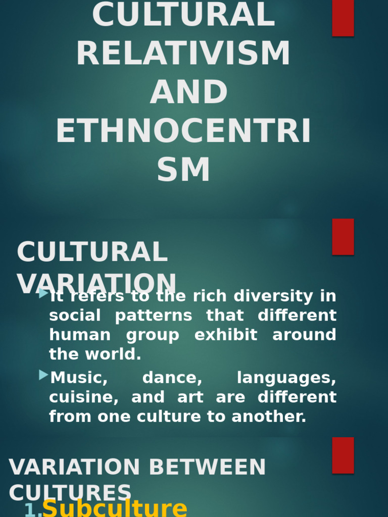 Module 3.cultural Relativism and Ethnocentrism | PDF | Relativism ...