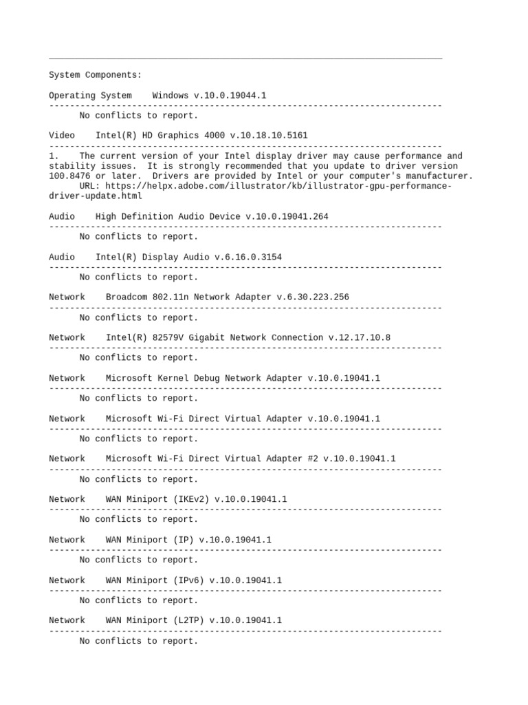 System Compatibility Report | PDF | Device Driver | Computer Science