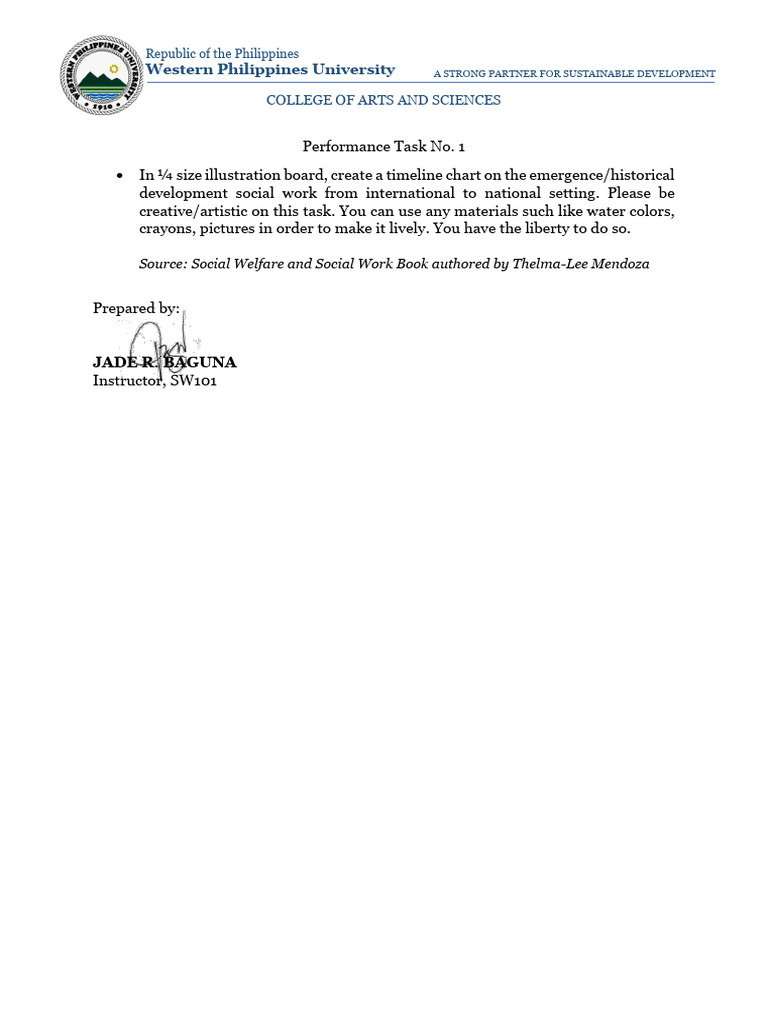 Performance Task 1 | PDF