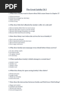 Chapter 6 Summary and Analysis | PDF | The Great Gatsby